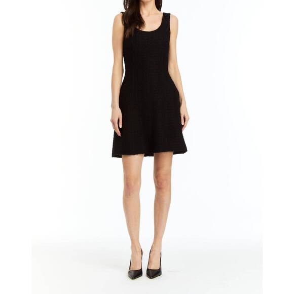 DREW | Dresses | New Drew Athena Lightweight Tweed Dress In Black ...